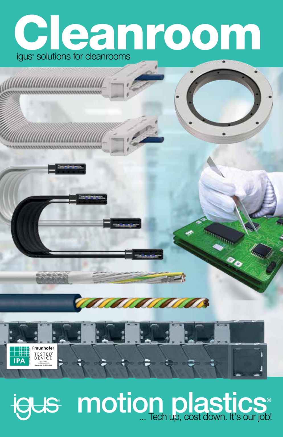 Brochure on ideal parts for cleanroom industry | igus® Engineer's Toolbox